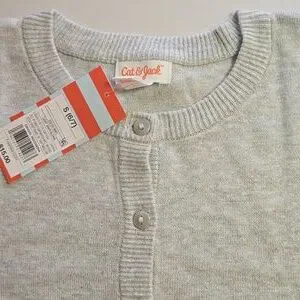 Cat & Jack | Shirts & Tops | Cat Jack Girls Gray Lightweight Button ...